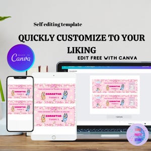 Bluey Pringles Label Girl Bluey and Bingo Party Favors Blue Dog ...