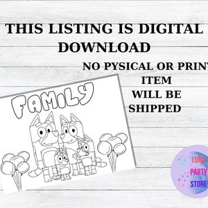 Blue Dog Coloring Sheet Set,blue Dog Party,blue Dog Activities,party ...