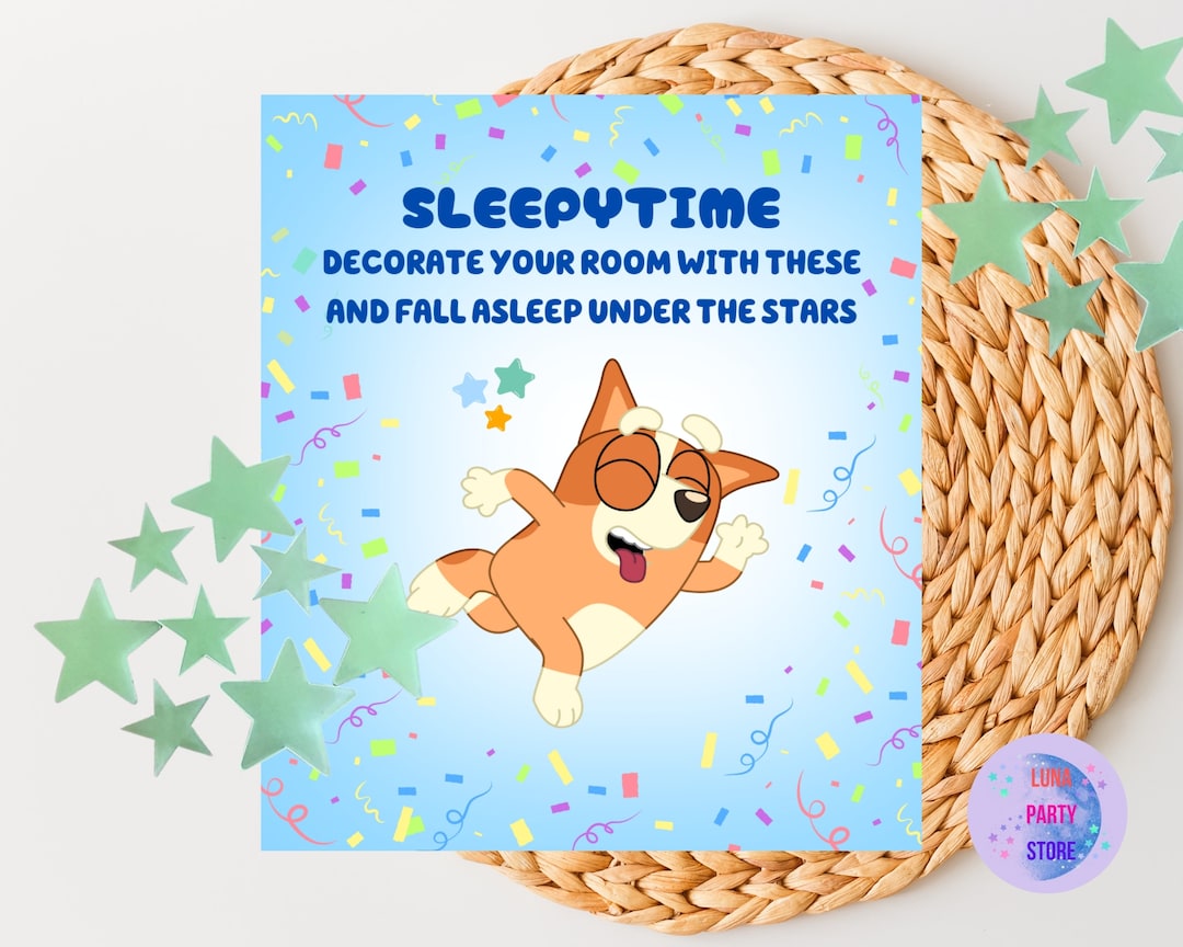 Sleepytime Blue Dog Party Favors,blue Dog Theme Girls Birthday Treat ...