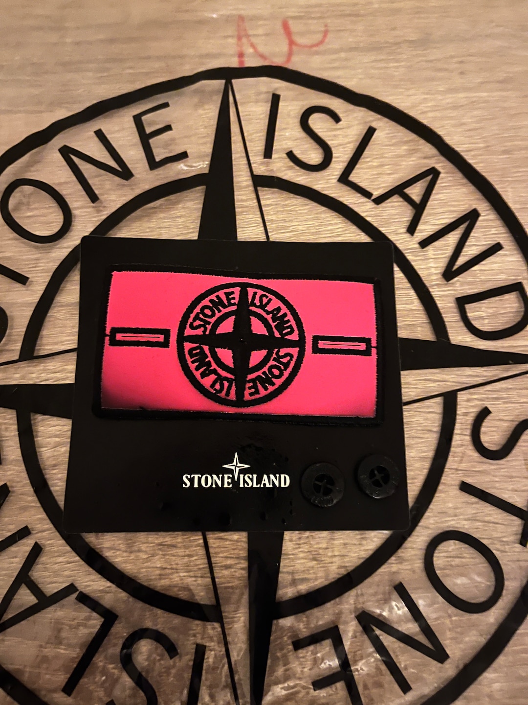 Rare Stone Island Heat Reactive Electric Pink Thermal Badge stone ...