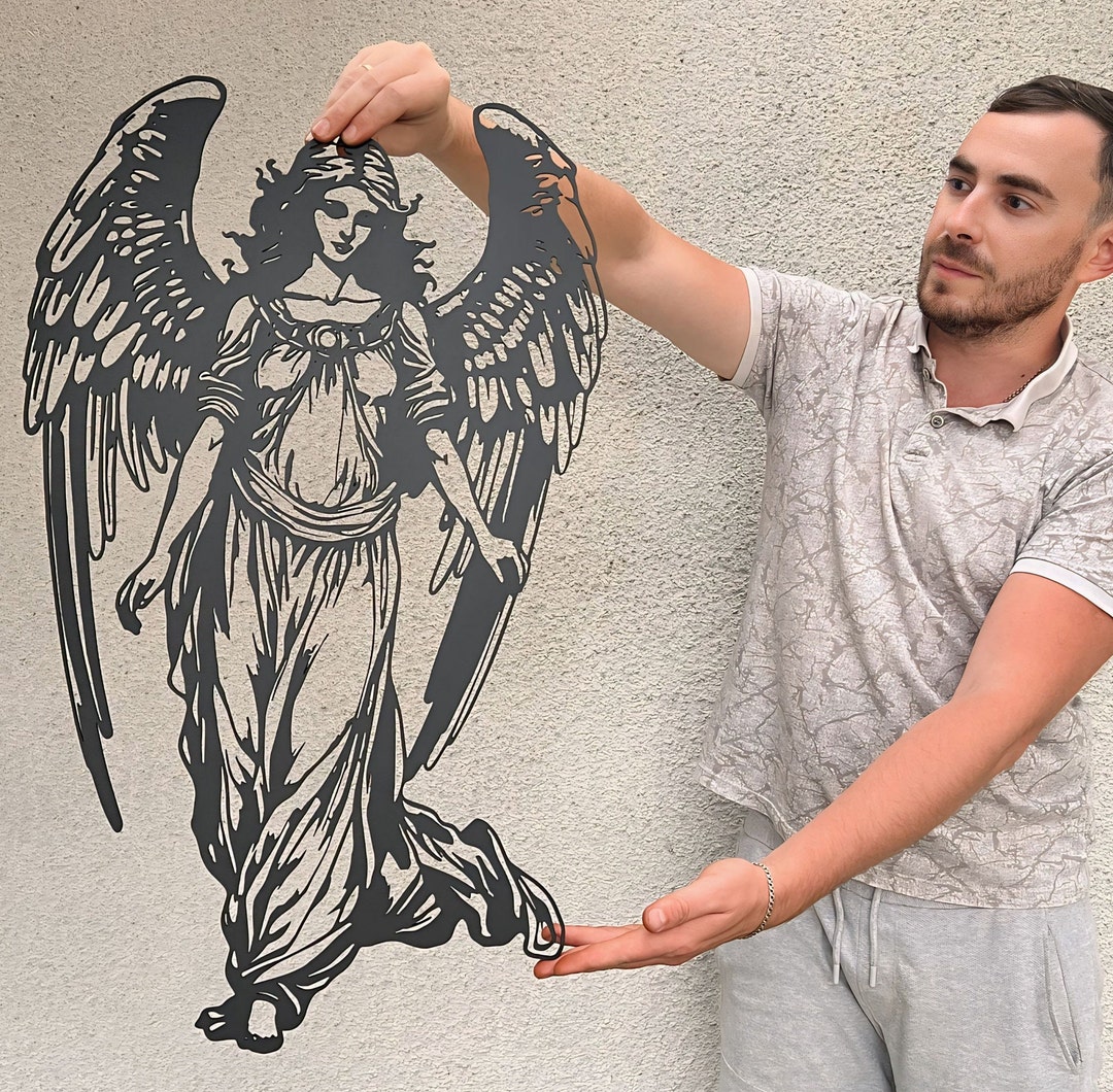 Angel, Wings, Angel Girl, Angel Wooden Wall Decor, Angel Wooden Wall Art, Angel Wall Decor ...