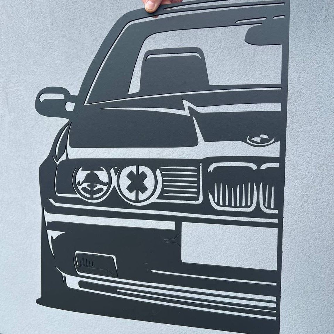 BMW E34, BMW E34 Wooden Wall Decor, Bmw E34 Wooden Wall Art, Bmw E34 ...