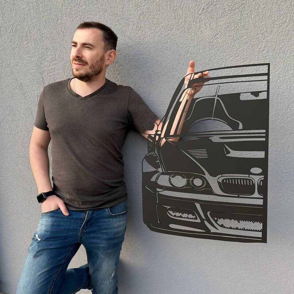 BMW E46, Wooden Wall Decor, Wooden Wall Art, Wall Decor, Wall Art, Home ...