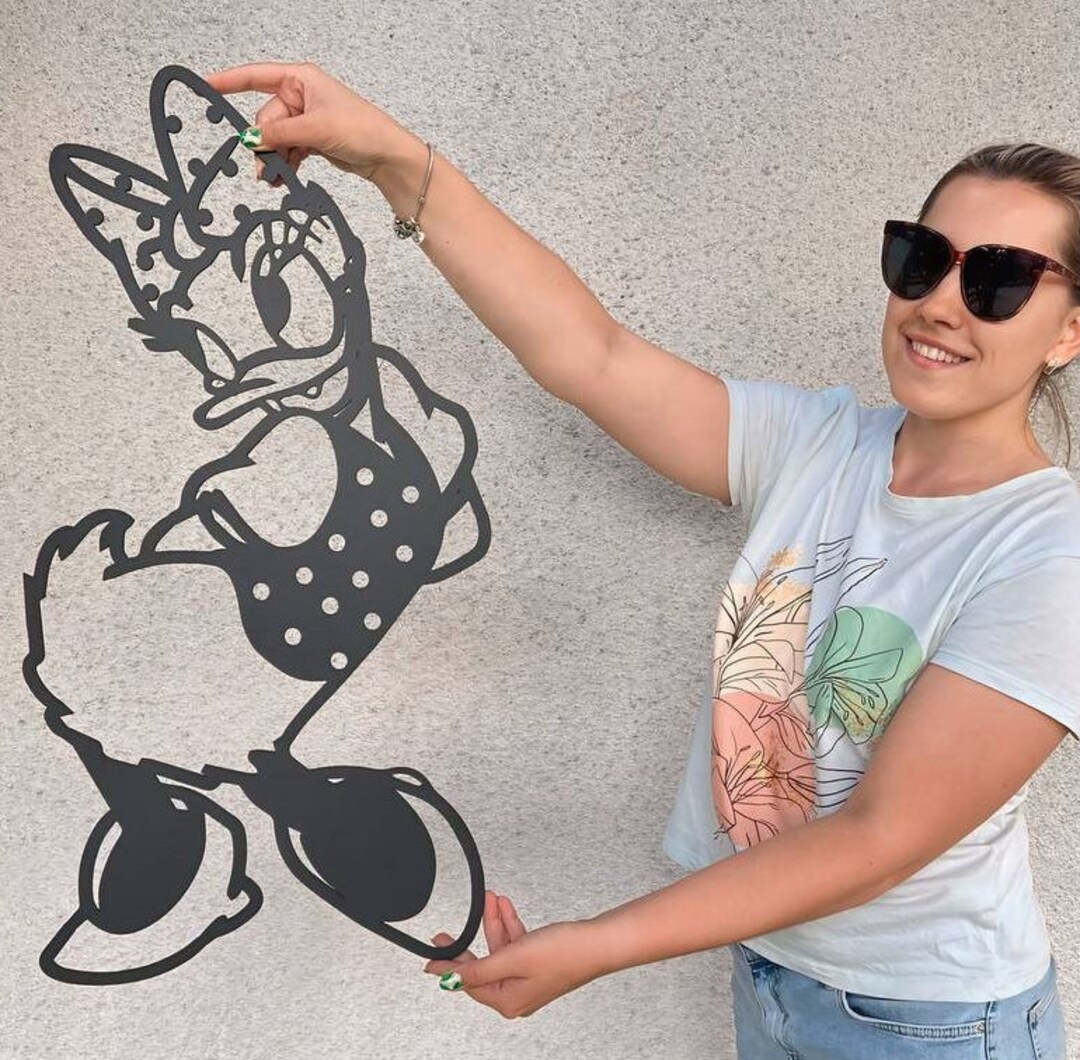 Daisy Duck, Disney Wooden Wall Decor, Wooden Wall Art, Wall Decor, Wall ...