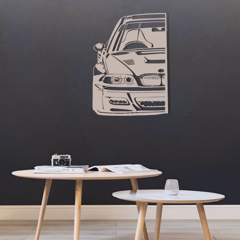 BMW E46, Wooden Wall Decor, Wooden Wall Art, Wall Decor, Wall Art, Home ...