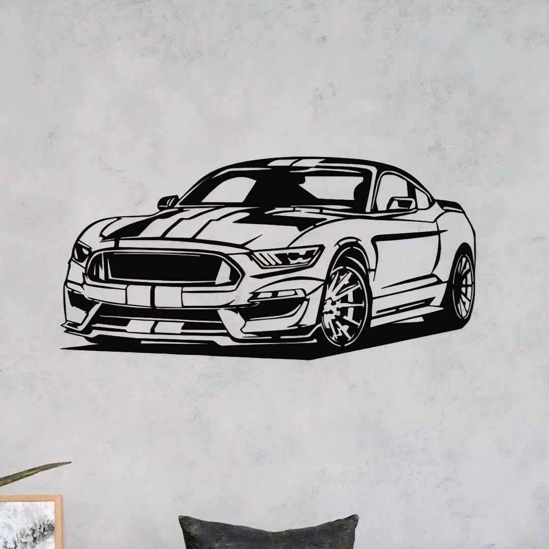 Ford Mustang, Ford, Mustang, Muscle Car, Ford Mustang Wooden Wall Decor ...