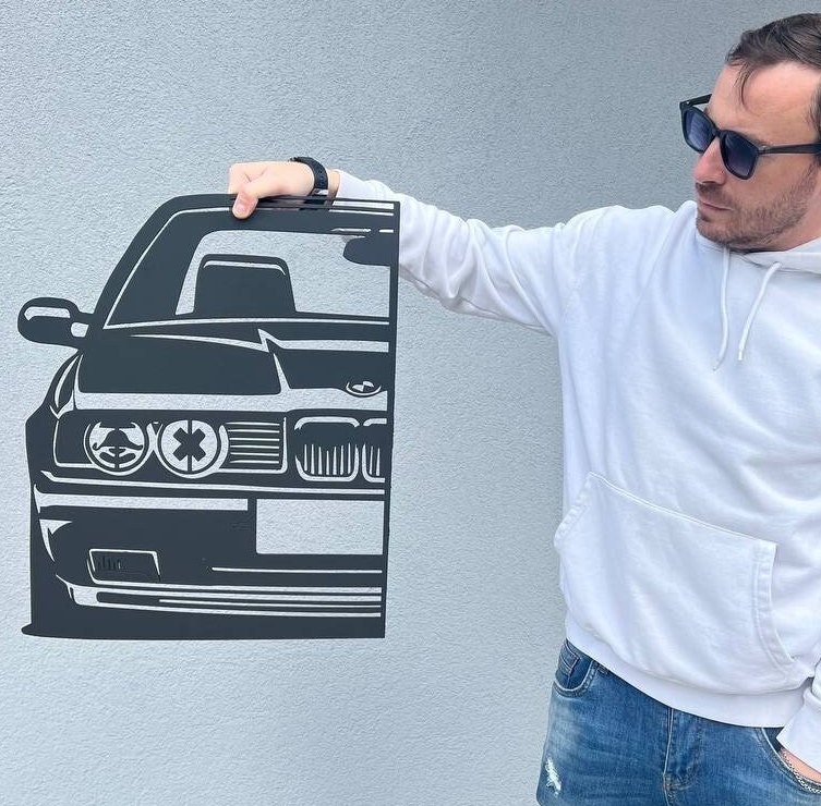 BMW E34, BMW E34 Wooden Wall Decor, Bmw E34 Wooden Wall Art, Bmw E34 ...