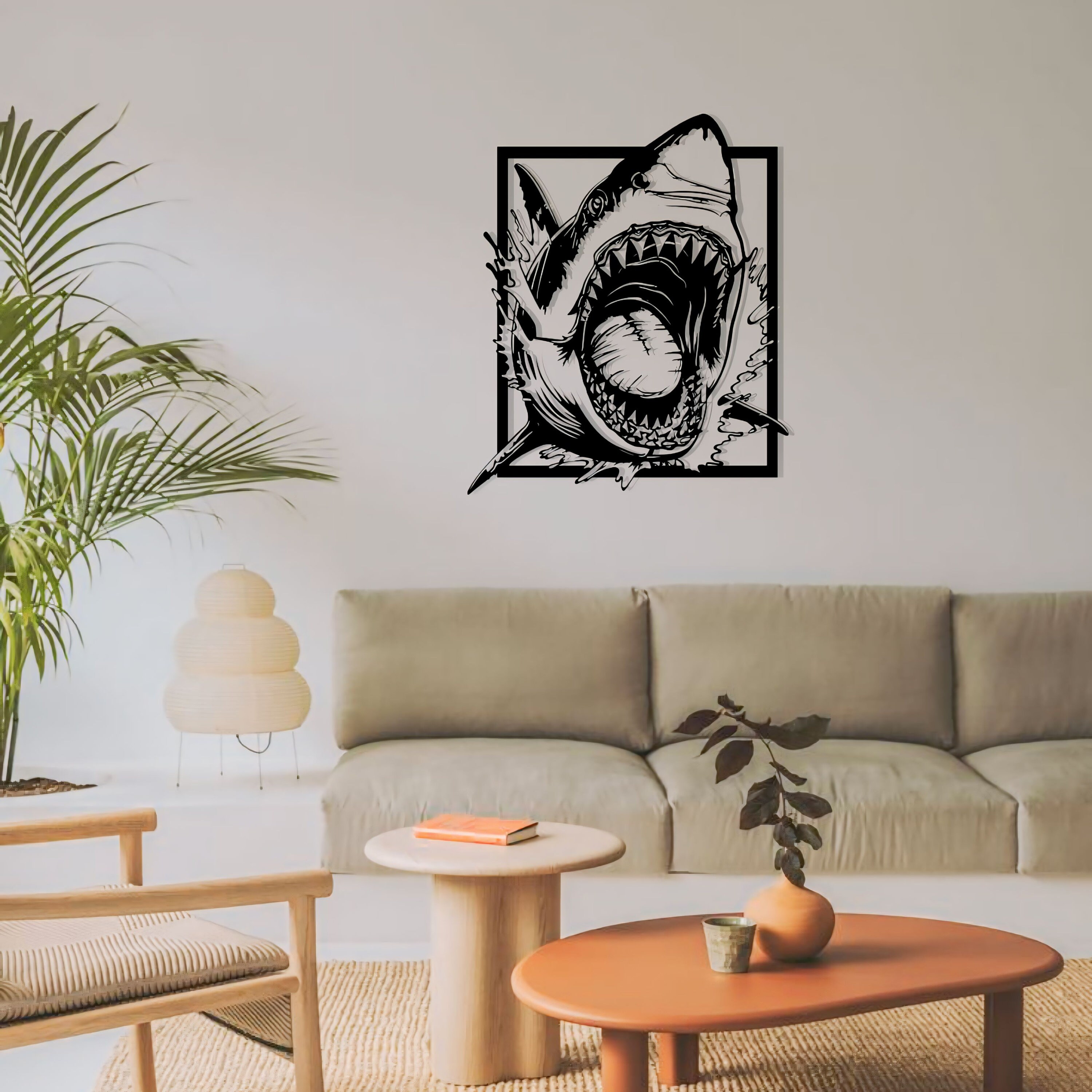 Shark, Shark Wooden Wall Decor, Shark Wooden Wall Art, Shark Wall Decor ...