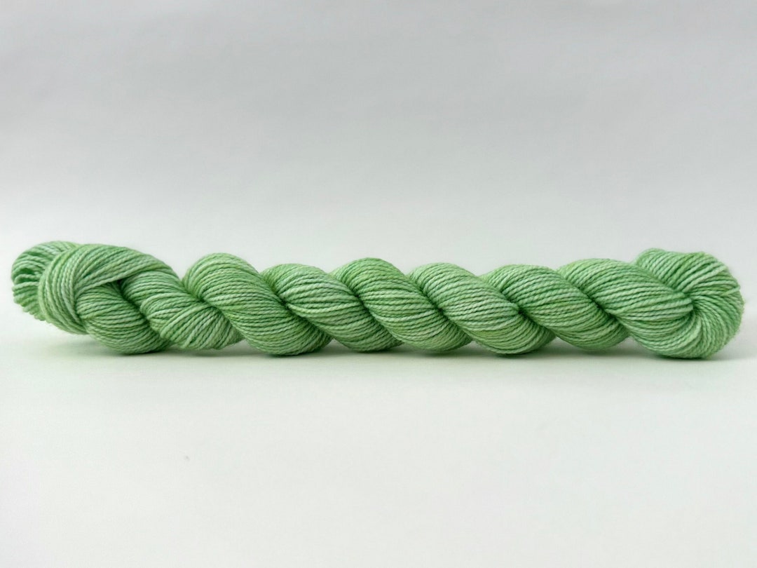 Hand Dyed Yarn - Lilly’s Mint Green - 30g Mini - Etsy