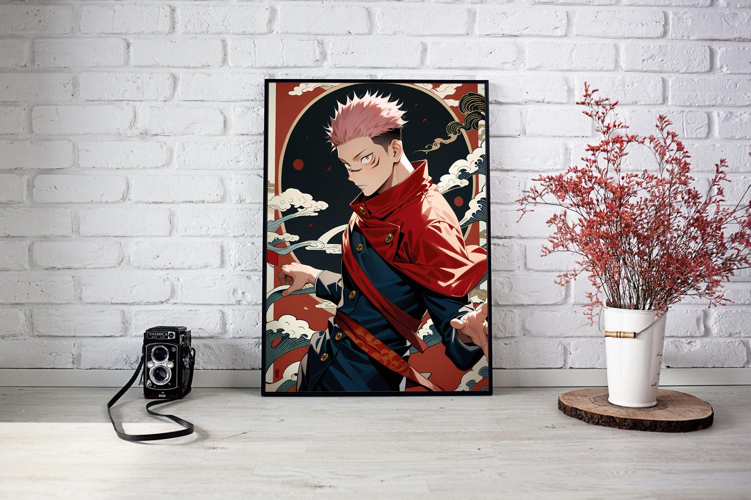 YUJI ITADORI - Jujutsu Kaisen 025 Poster Japanese Art Style Digital ...