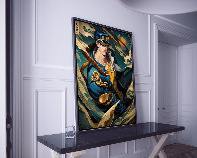 JOTARO KUJO - JOJO 022 Poster Japanese Art Style Digital Print, High ...