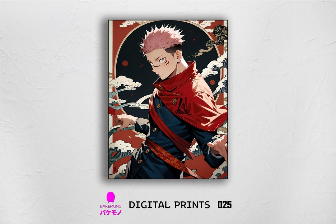 YUJI ITADORI - Jujutsu Kaisen 025 Poster Japanese Art Style Digital ...