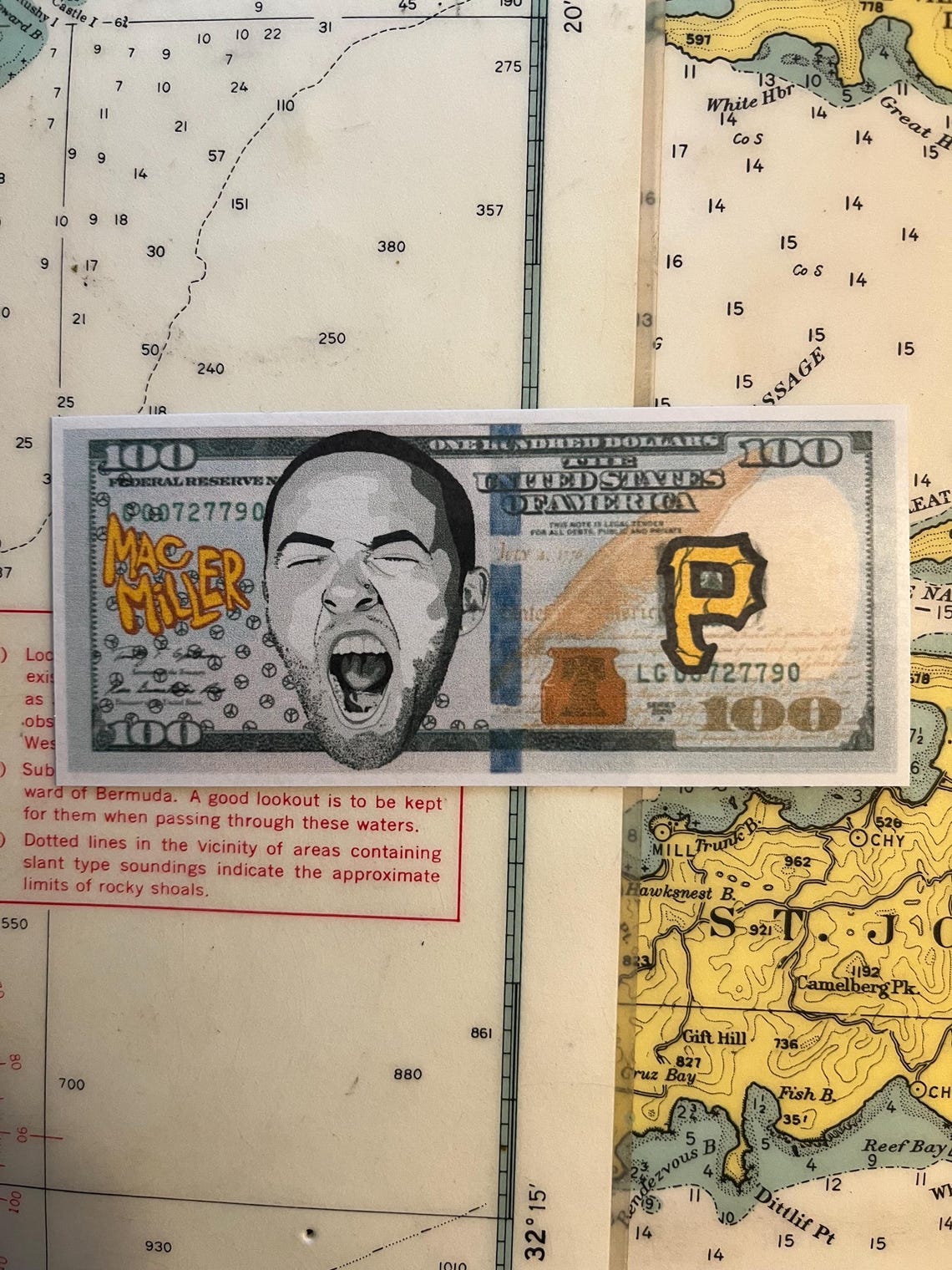 Mac Miller Dollar Bill Art Sticker - Etsy