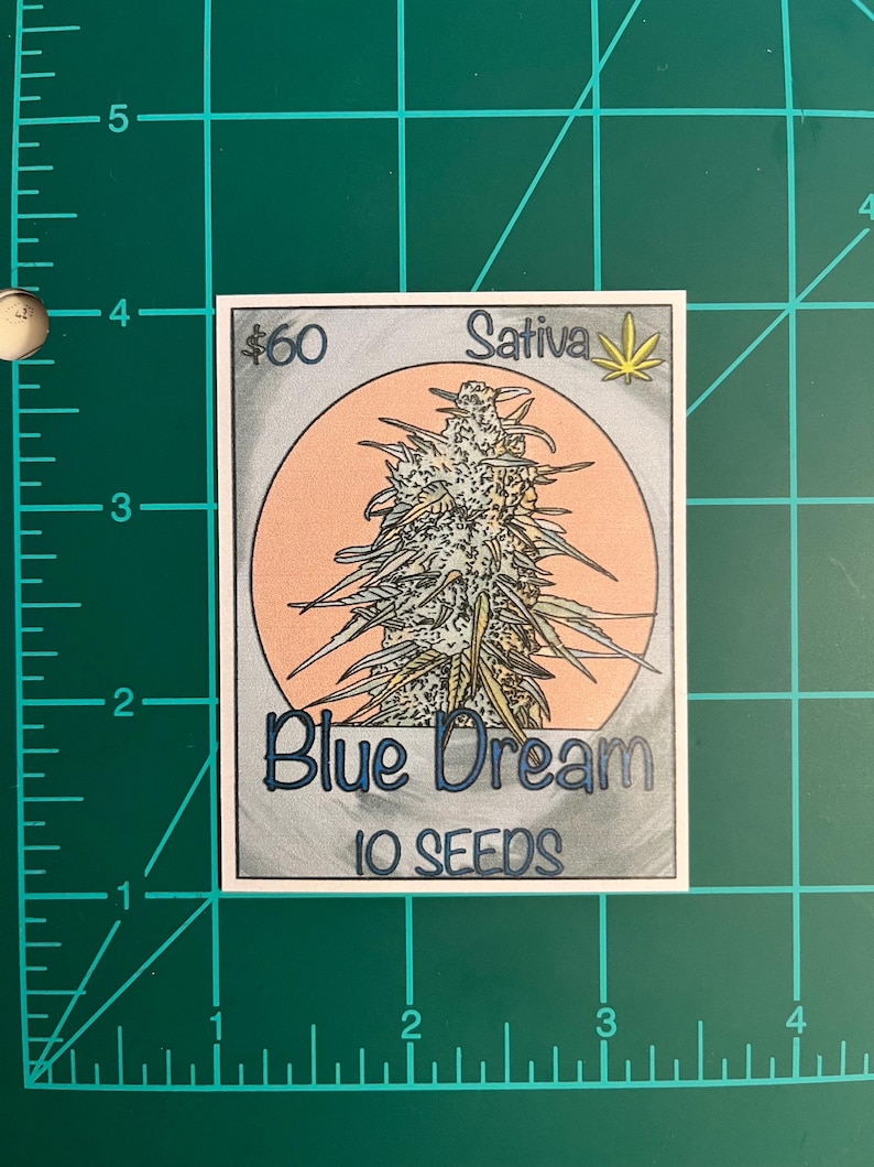 Blue Dream Weed Seed Pack Sticker *pls Read Description Before You ...