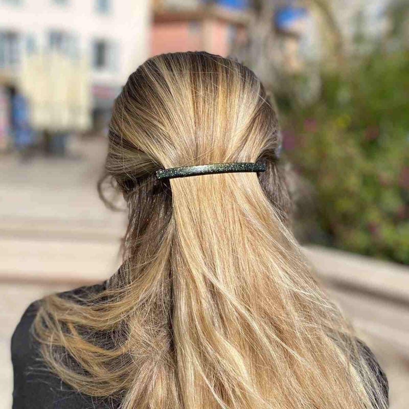 Red Long French Barrette - Etsy UK