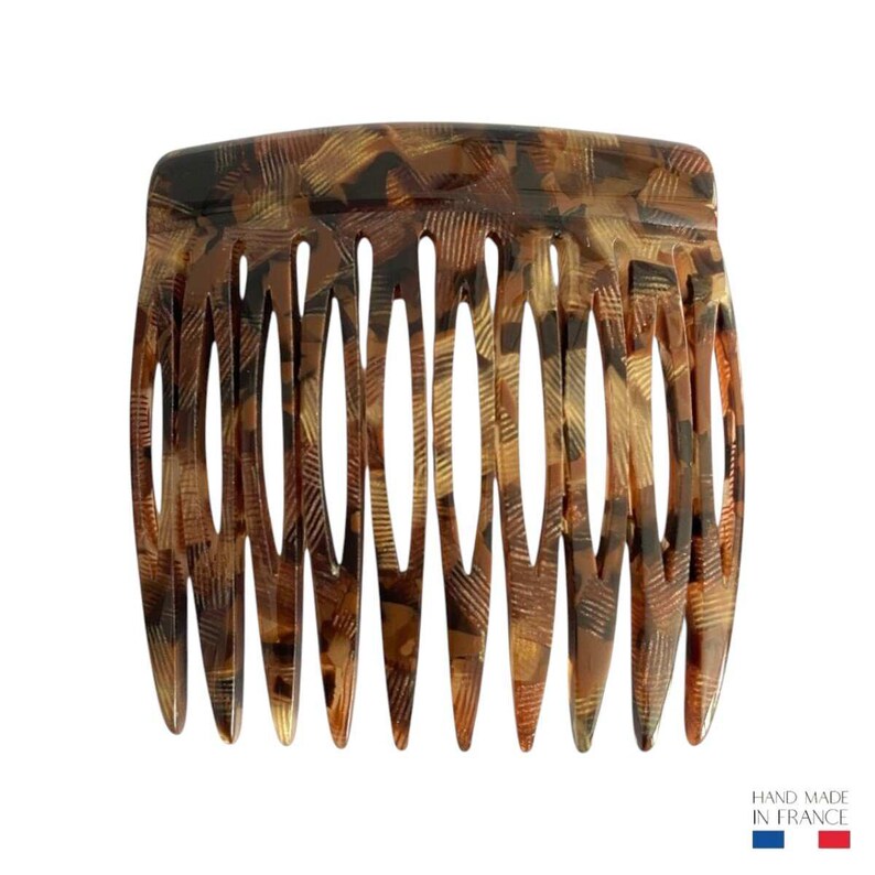 Marbled Tortoiseshell Grip Tooth, Hair Comb, Cellulose Acetate ...