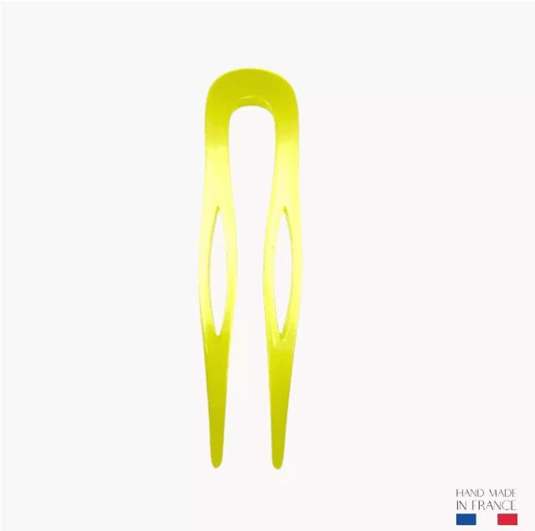 Yellow Hair Pin 8.5cm, French Twist Chignon U Shaped Hairpin, up Do ...