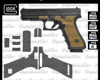 Glock 17 Gen5 GEOMETRIC Laser Stippling Pattern Template SVG PLT - Etsy