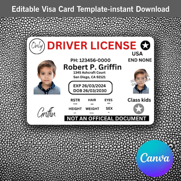 Fake Drivers License - Etsy