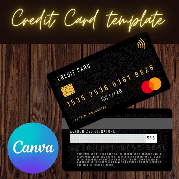 Credit Card Invitation - Etsy