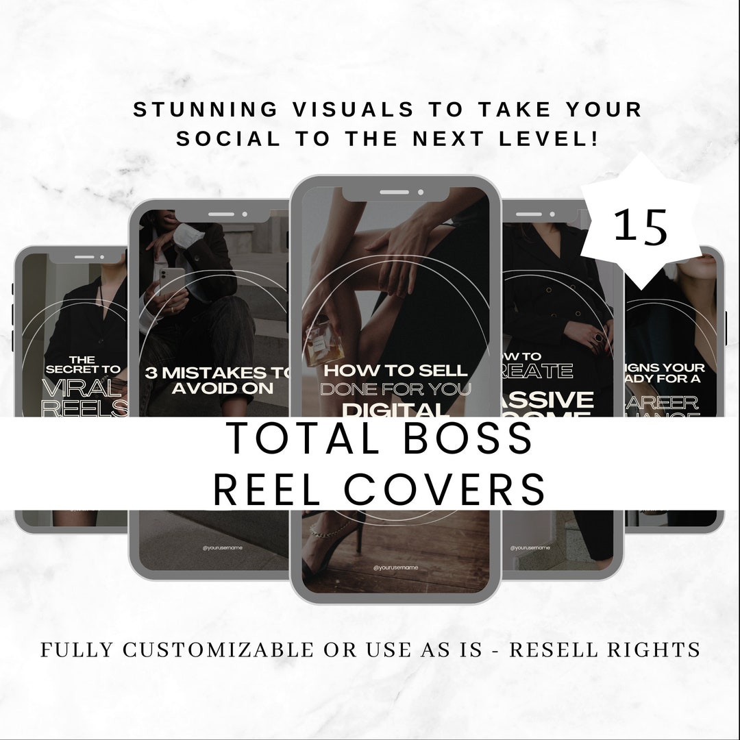 15 Faceless Reel Cover Templates, Social Media Posts, Stories and Reels ...