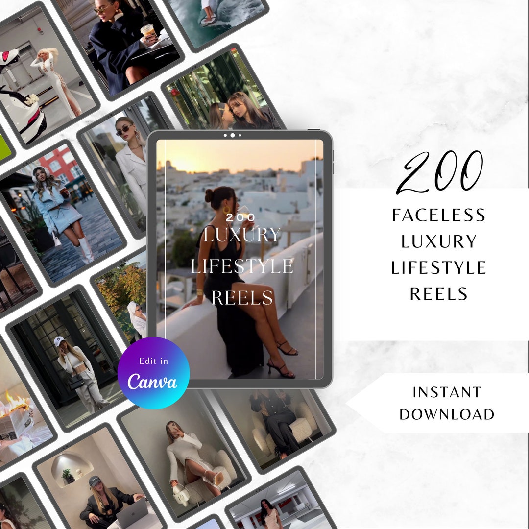 200 Luxury Lifestyle Video Reels, Faceless Reels, Stories and Reels ...