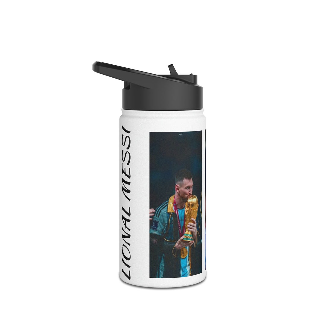 Lionel Messi Stainless Steel Water Bottle, Standard Lid - Etsy