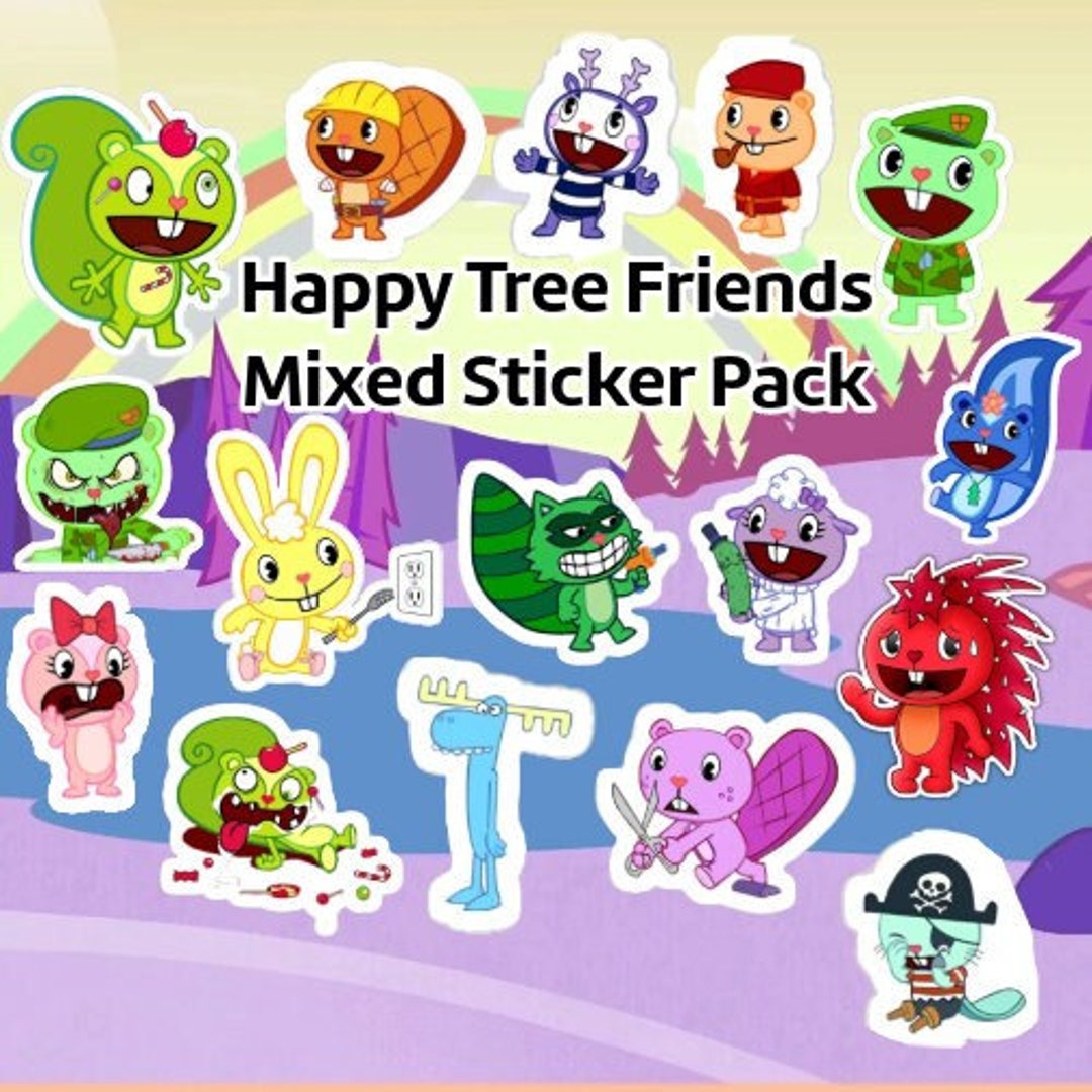 Happy Tree Friends Mixed Sticker Pack - Etsy