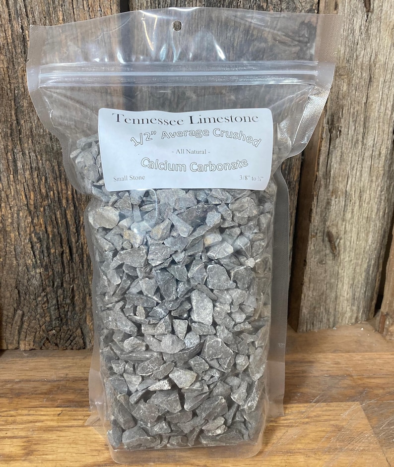 5lb Tennessee Limestone Sedimentary Rock – Small 1/2" Crushed Average ...