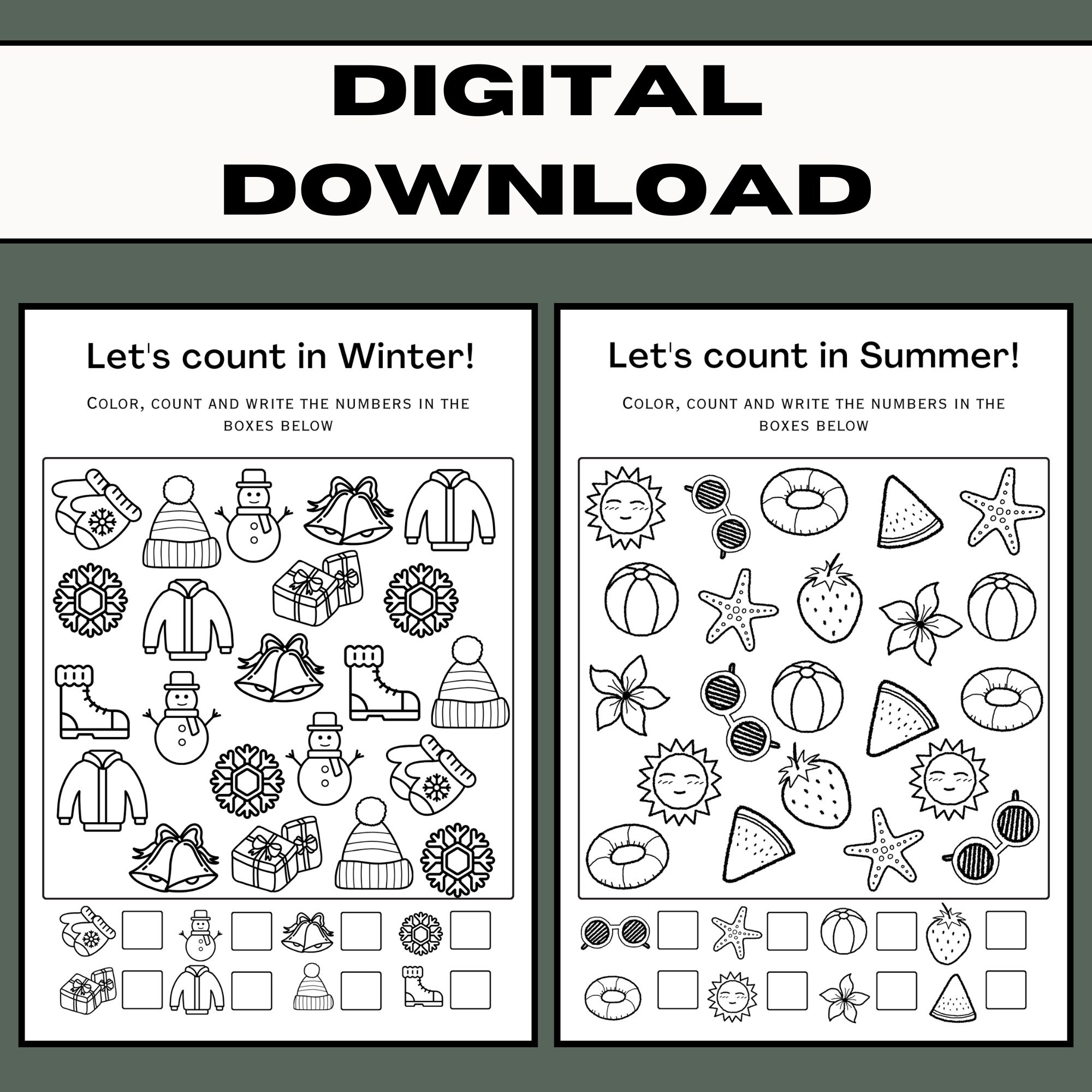 Interactive Educational Coloring Book for Kids 2-5 Years Old, 8.5x11 ...