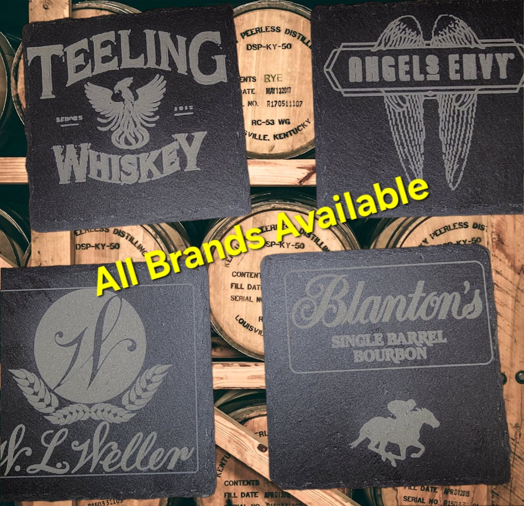Bourbon Stone Coasters- Personalized - Etsy