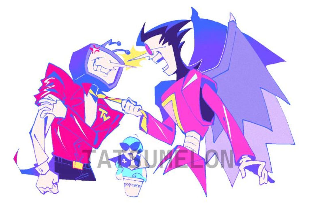 Tenna Vs. Spamton NEO Deltarune Print - Etsy