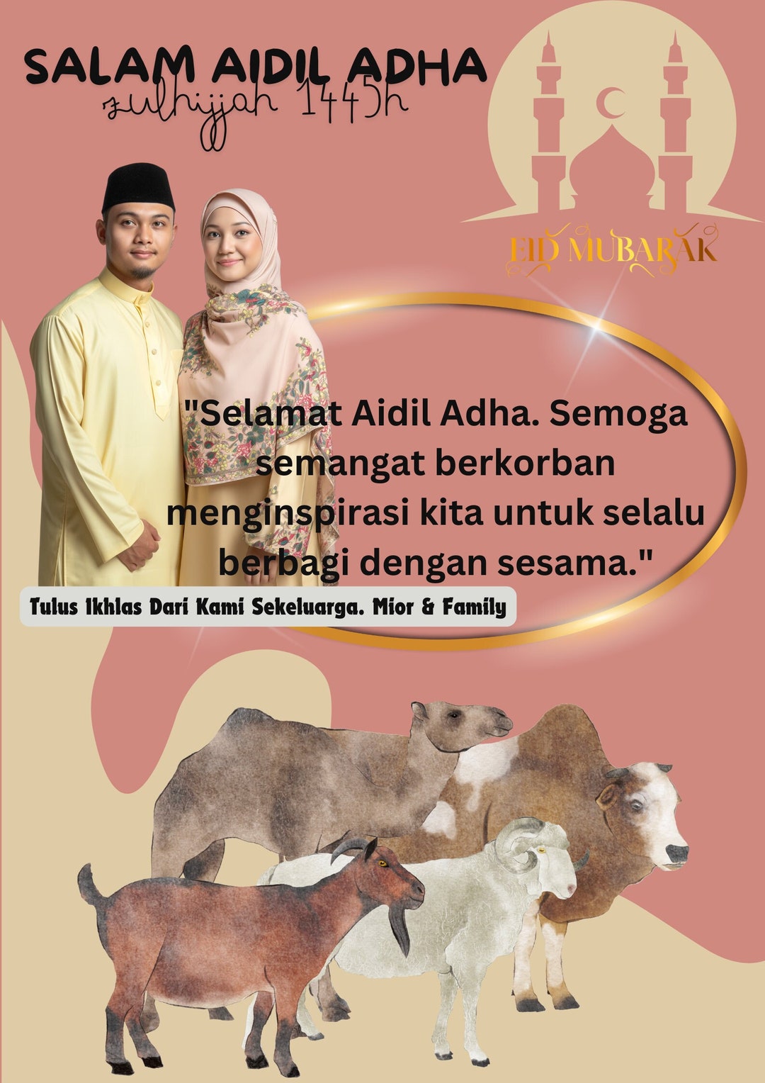 Template Poster Raya 2024. Raya Digital Poster,poster Raya Ready Made ...
