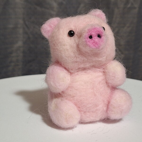 Felt Pig - Etsy
