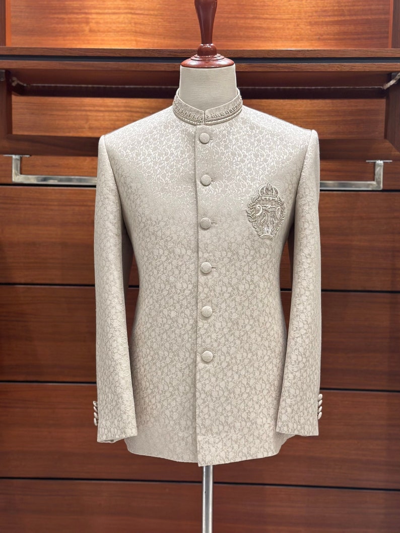 Royal Tea Pink Prince Coat for Men, Handmade Custom Coat, Indian Nehru ...