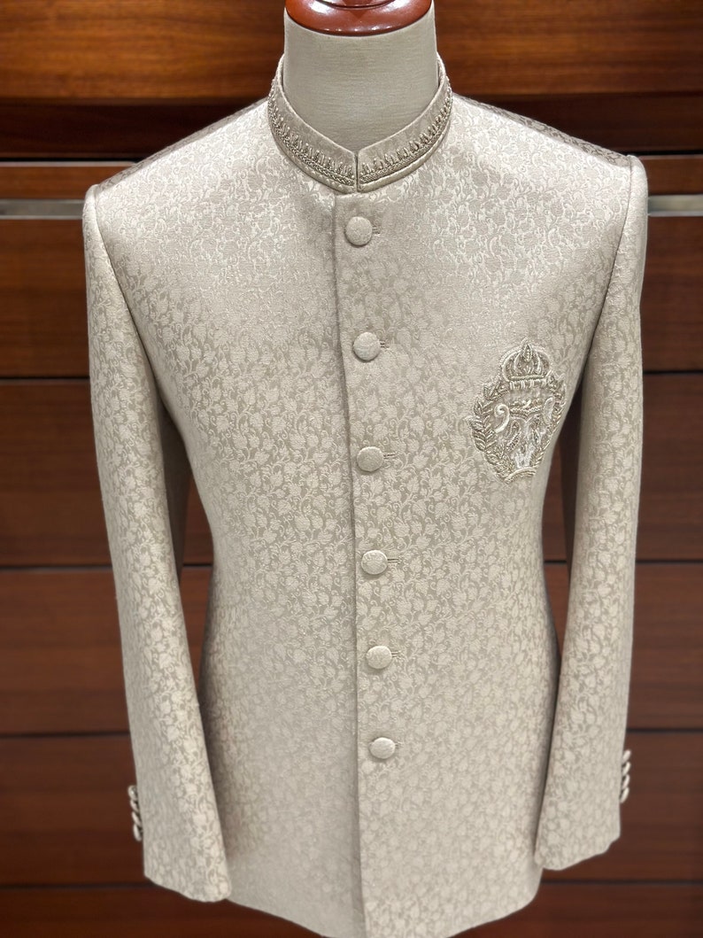 Royal Tea Pink Prince Coat for Men, Handmade Custom Coat, Indian Nehru ...