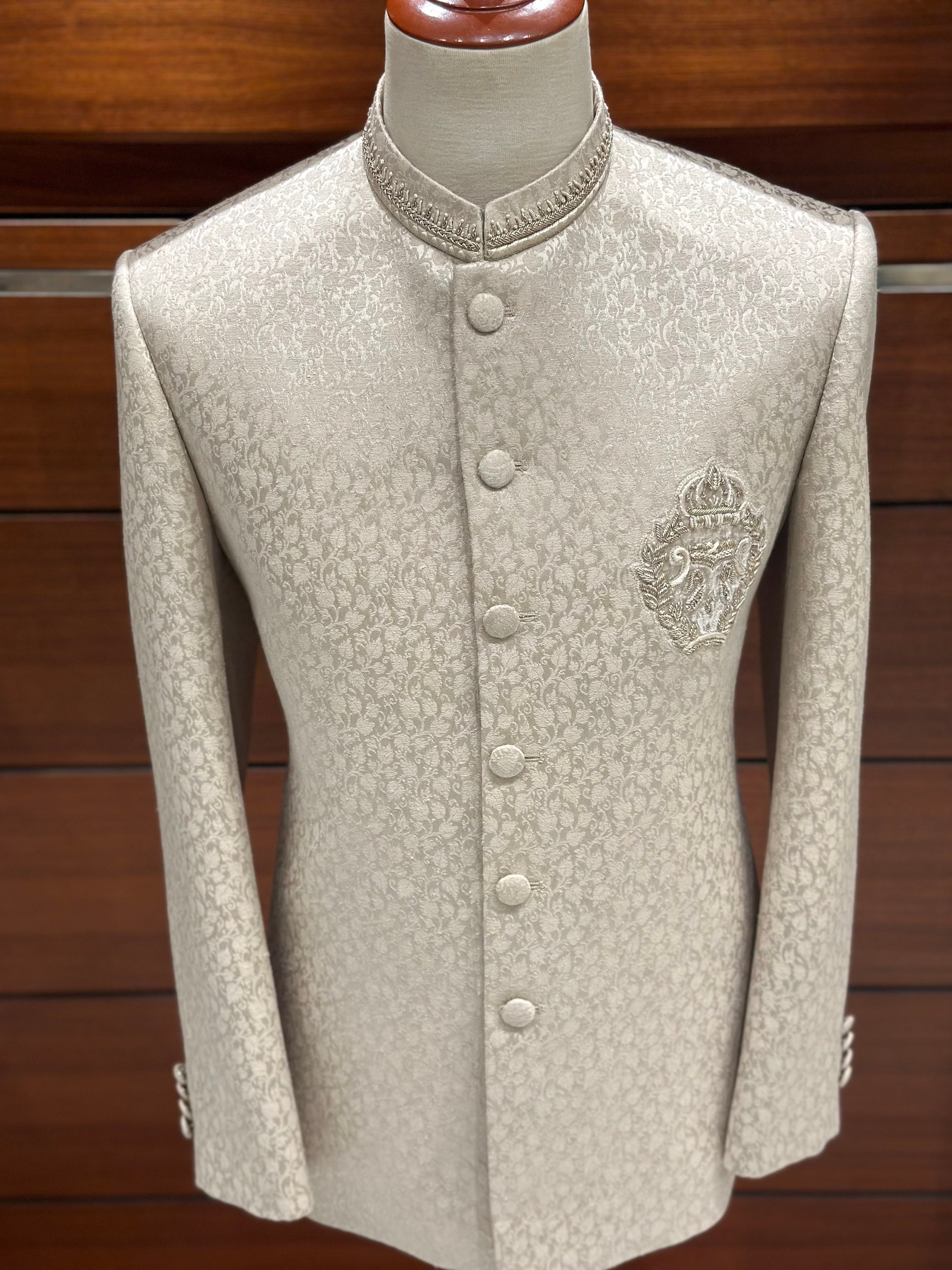 Royal Tea Pink Prince Coat for Men, Handmade Custom Coat, Indian Nehru ...