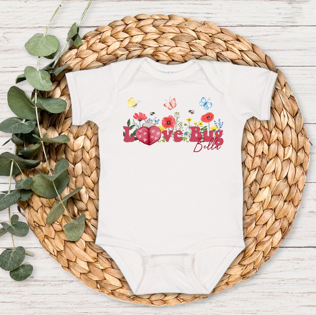 Personalized Love Bug Onesie, Unique Baby Gift, Love Onesie, Baby ...