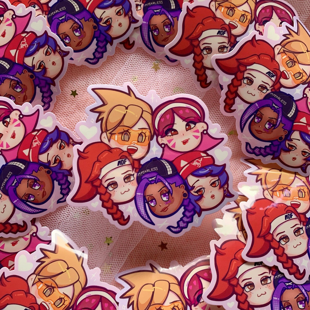 Perfect Night / Overwatch 2 Le Sserafim Vinyl Glossy Sticker / Kiriko ...