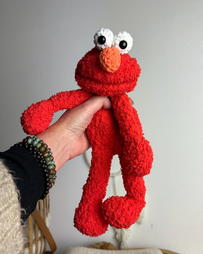 Cute Crochet Pattern, Elmo – Exclusive, Unique Interactive Amigurumi ...