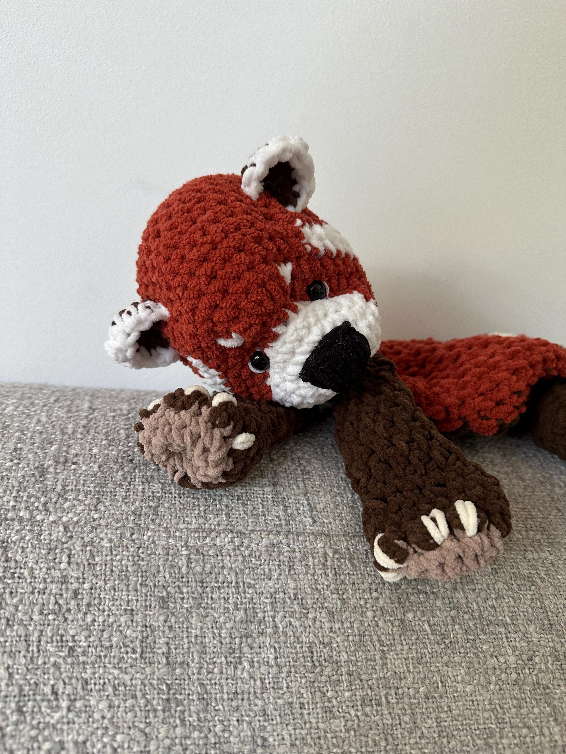 Red Panda, Chenille, Low Sew Pattern, Snuggler, Amigurumi, Pattern ...
