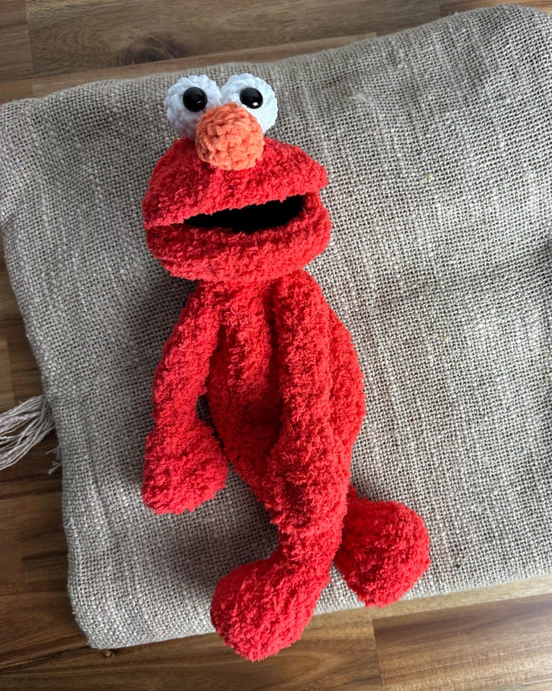 Cute Crochet Pattern, Elmo – Exclusive, Unique Interactive Amigurumi ...