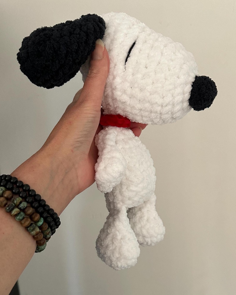 Snoopy Inspired Crochet Pattern PDF, Soft Plush Snuggle Dog, Large ...