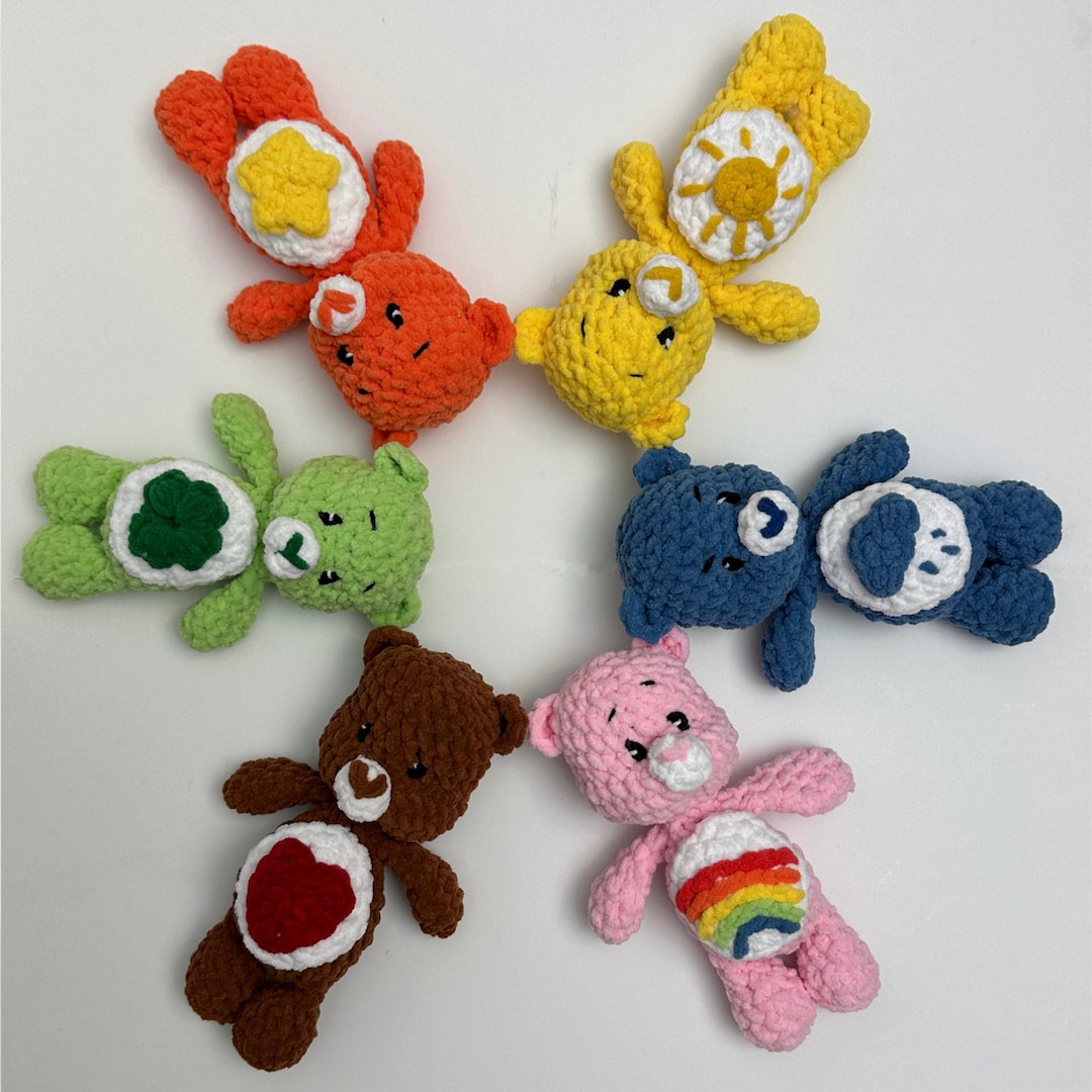 Low Sew, 6 in 1 Pattern, Carebears, Amigurumi, Soft Stuffed Plush Toy ...