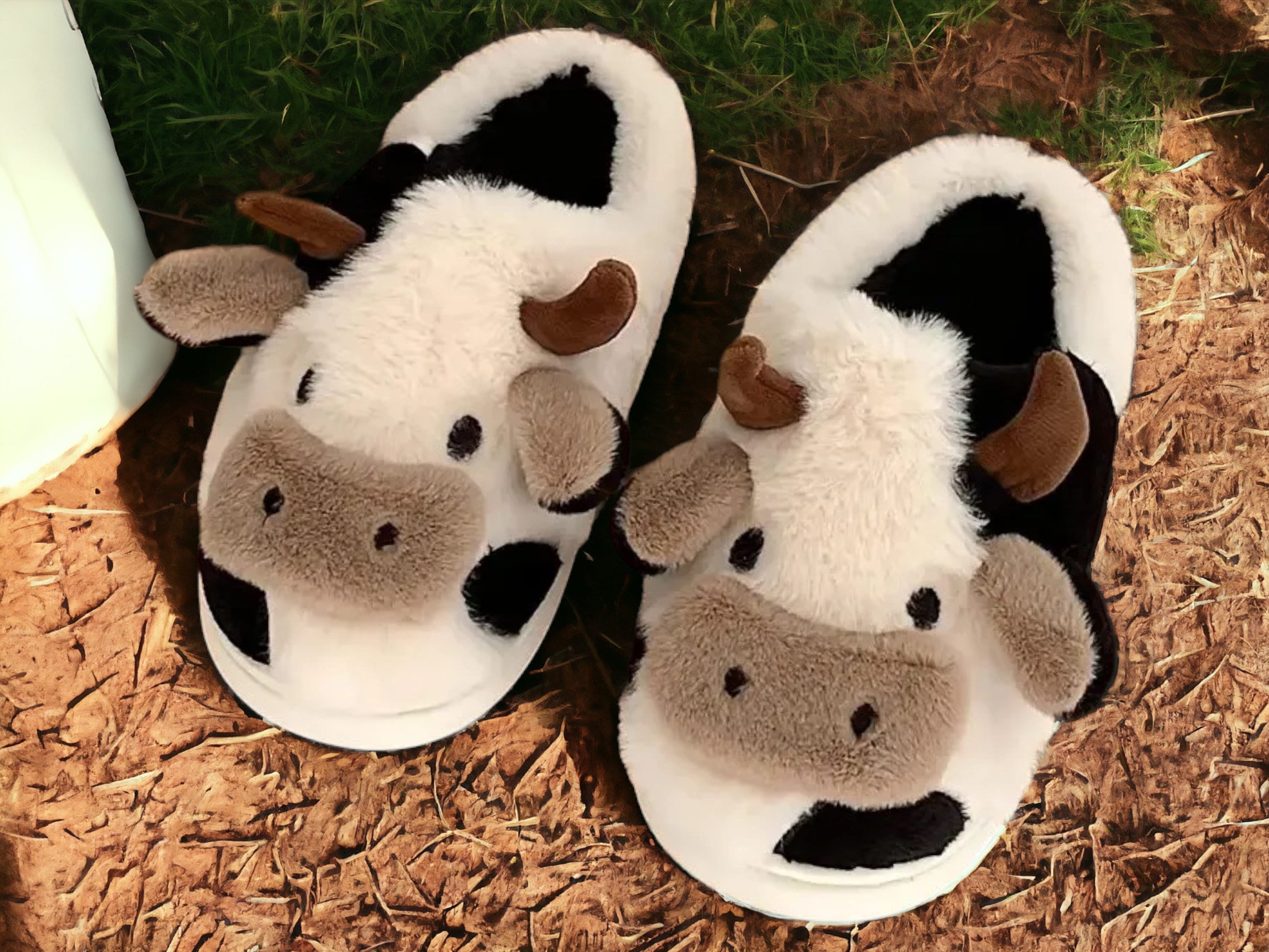 Cartoon Cute Cow House Slippers Warm and Cozy Women's - Etsy