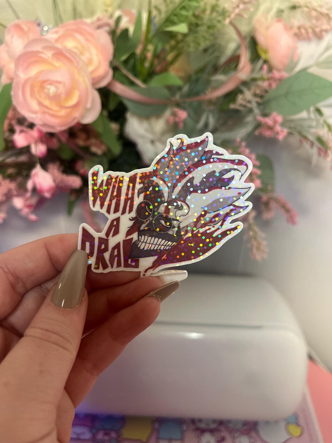 Holographic Okarun Sticker, Dandadan Sticker. Dan Da Dan , Okarun ...