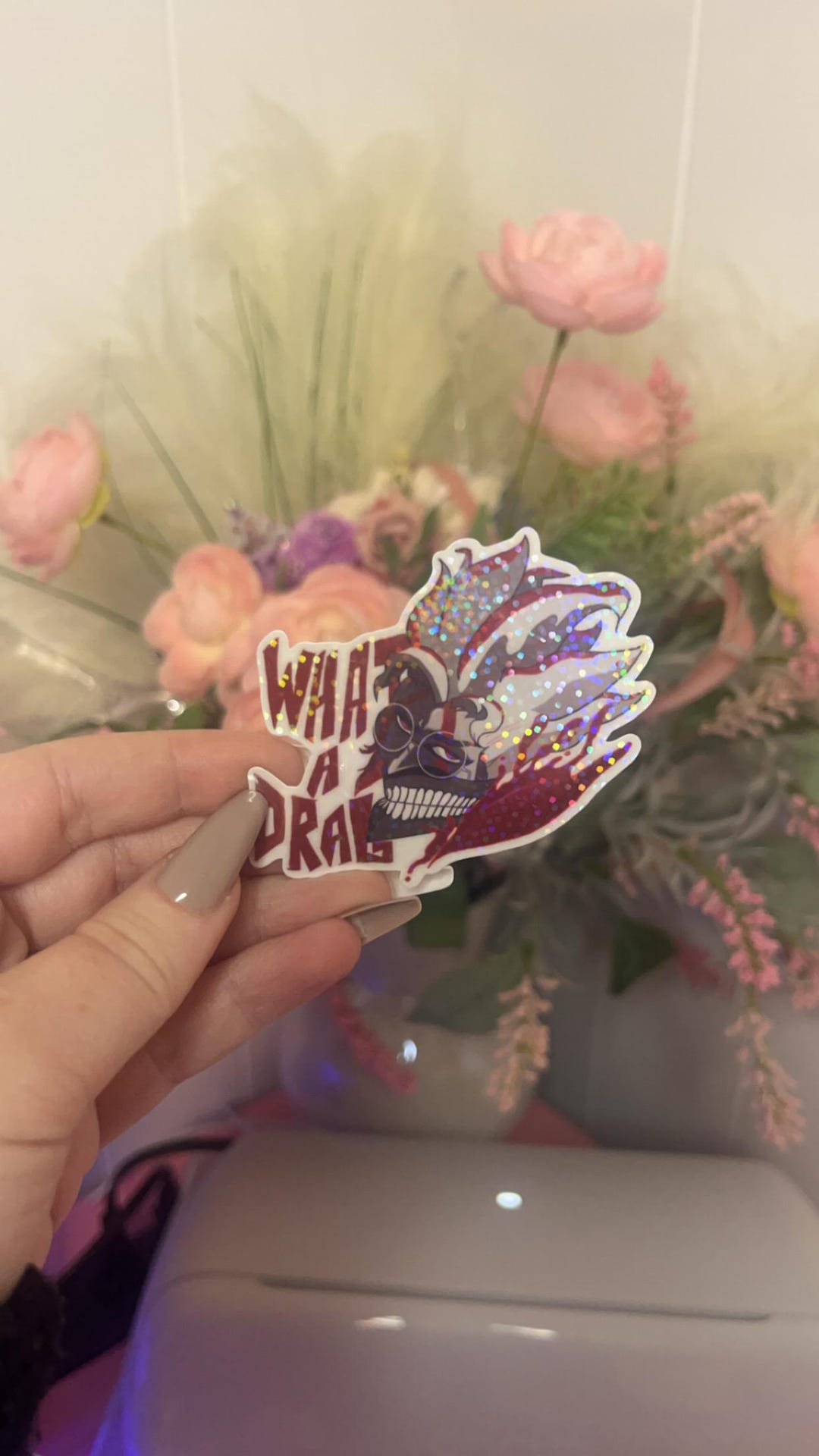 Holographic Ayase Sticker, Dandadan Sticker. Dan Da Dan , Ayase ...