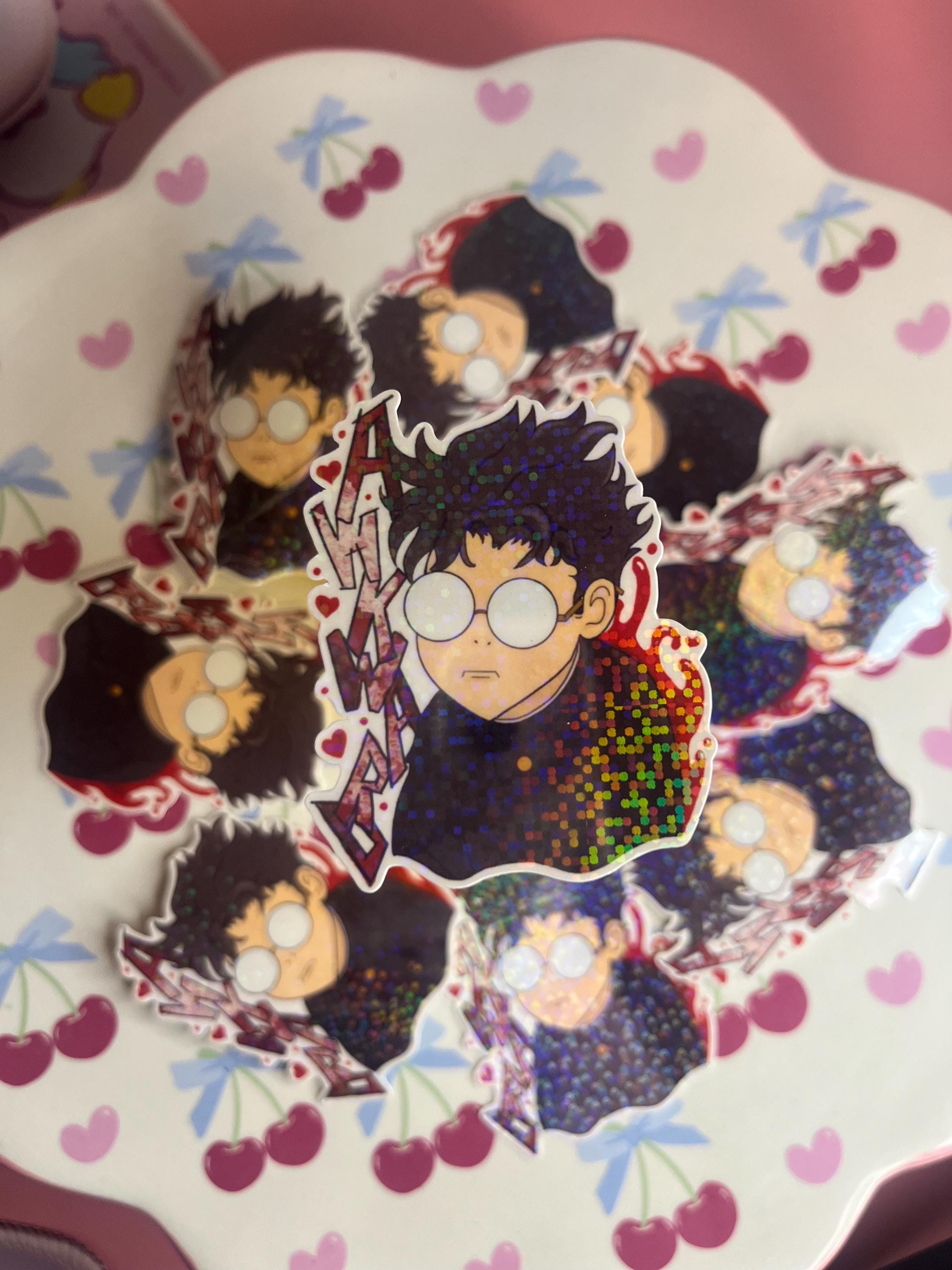 Holographic Okarun Sticker, Dandadan Sticker. Dan Da Dan , Okarun ...