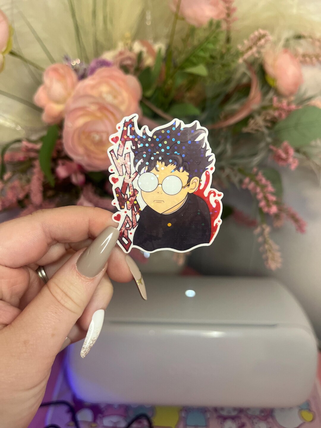 Holographic Okarun Sticker, Dandadan Sticker. Dan Da Dan , Okarun ...