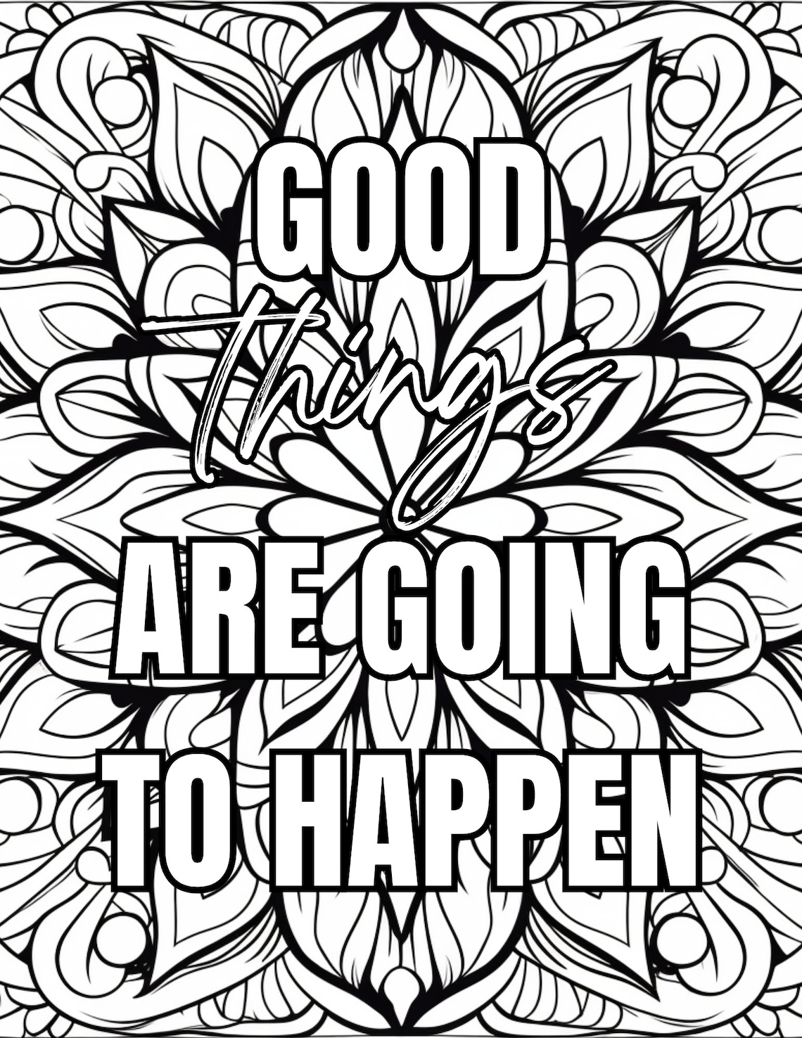 Motivational Colouring Pages Adult Colouring Mindful Colouring Quotes ...
